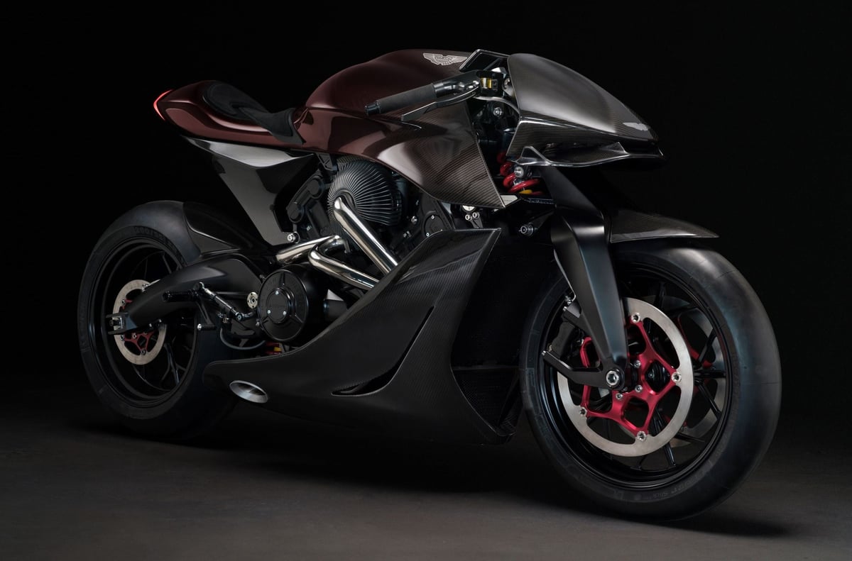 Take a Spin in a 180-HP Carbon Fiber Motorcycle